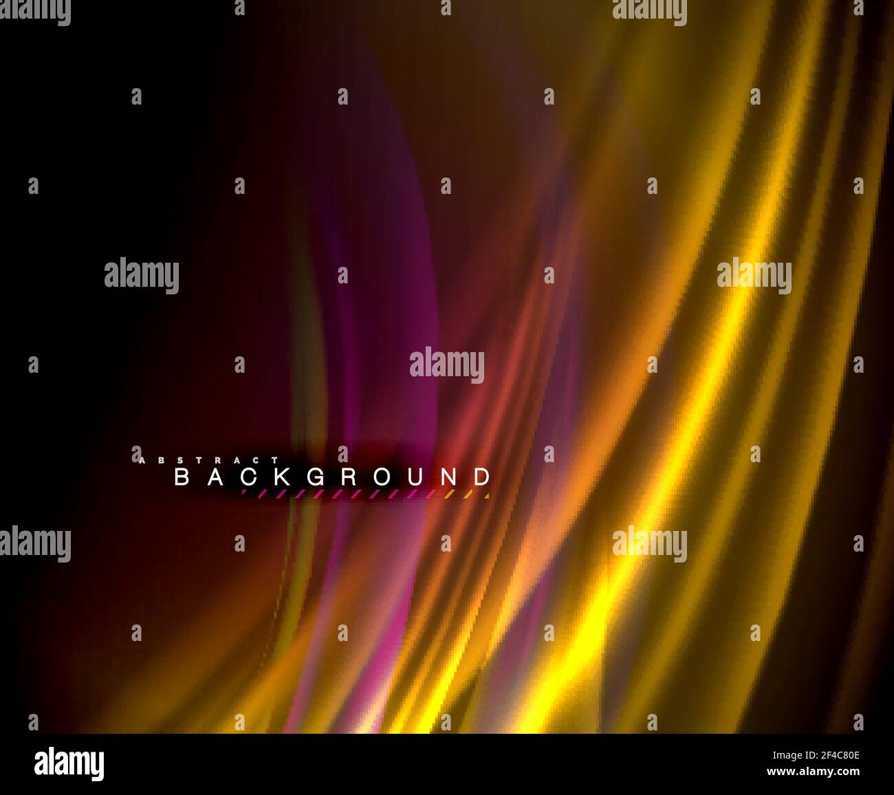 Neon Glowing Wave Magic Energy And Light Motion Background Vector