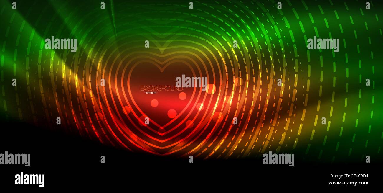 Neon glowing wave, magic energy and light motion background. Wallpaper ...