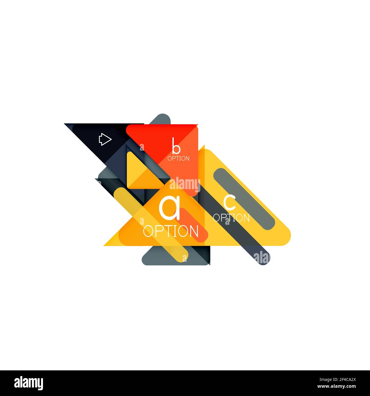 Triangle data visualization design, option infographic layout. Triangle ...