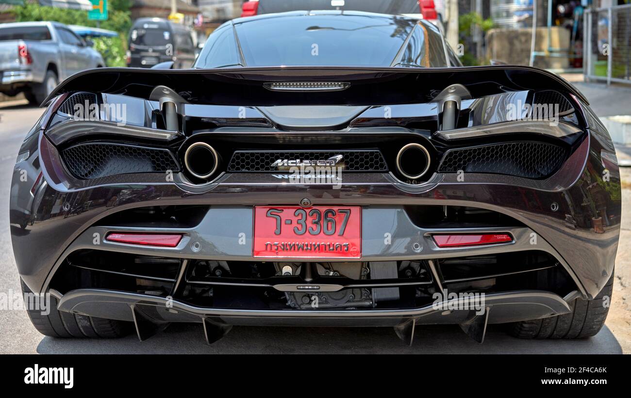 Mclaren 720S 2021 model in black with Thailand red license plates ...