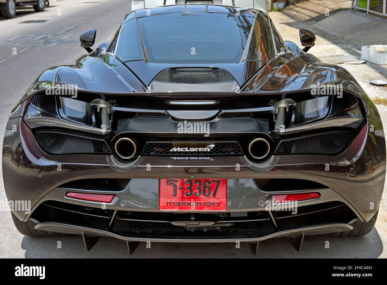 Mclaren 720S 2021 model in black with Thailand red license plates ...