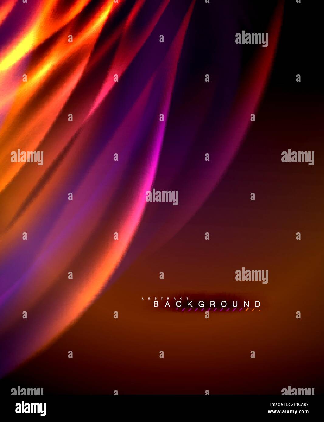 Neon Glowing Wave Magic Energy And Light Motion Background Vector