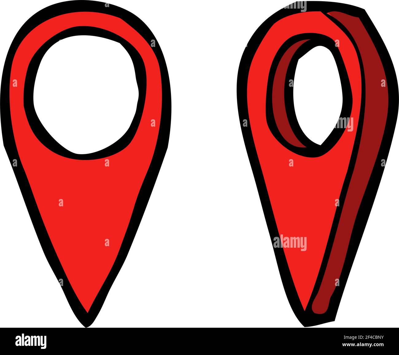 Illustration cute cartoon doodle map Stock Vector Images - Alamy