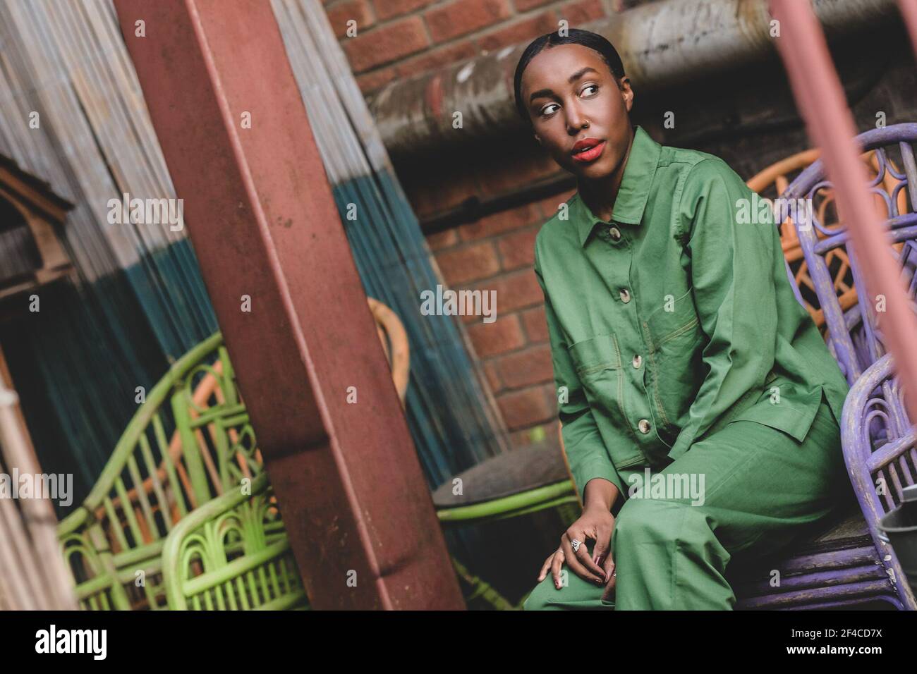 Ego Ella May poses ahead of her performance for the British Music ...