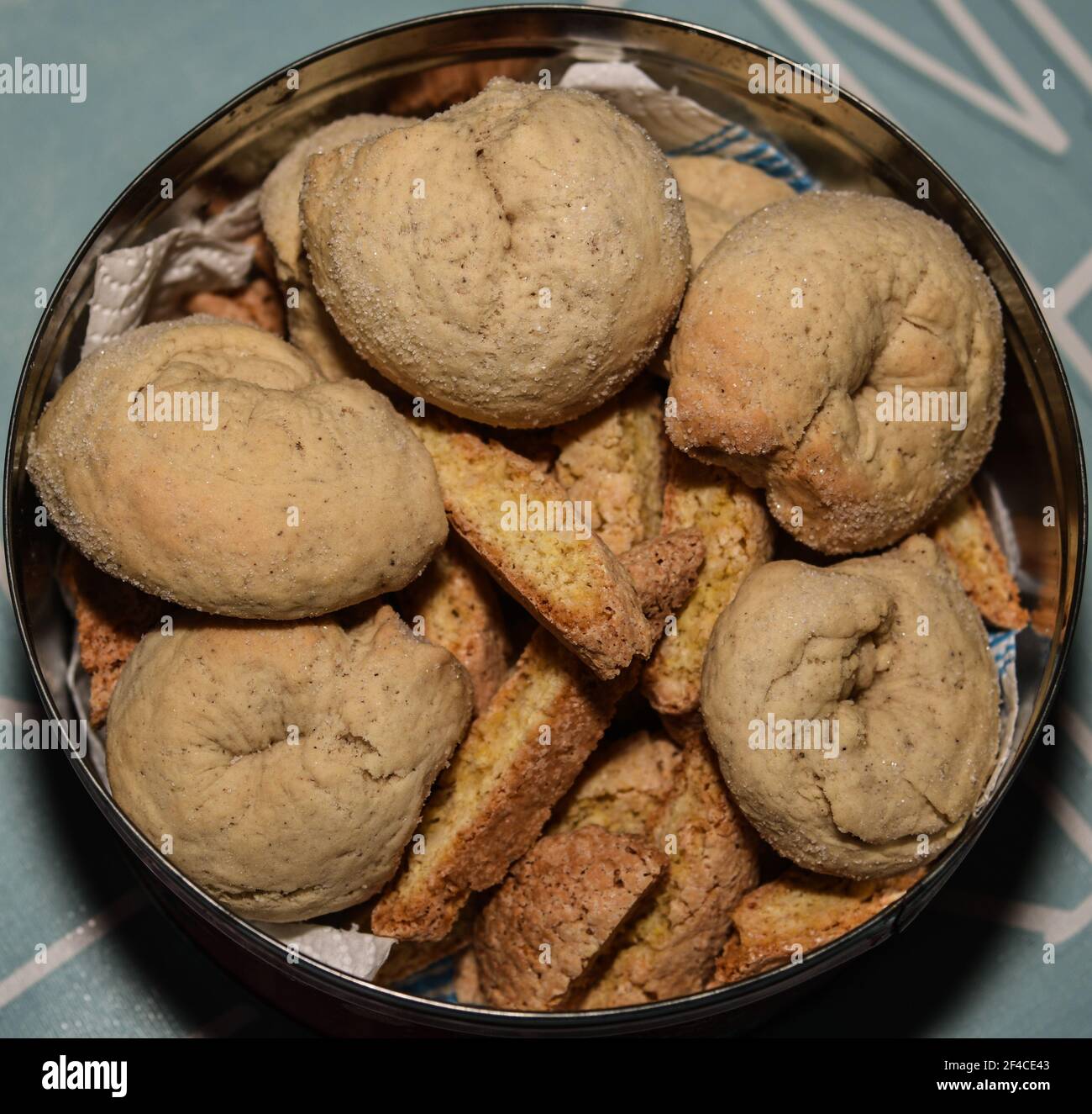 Two types of homemade cookies Stock Photo - Alamy