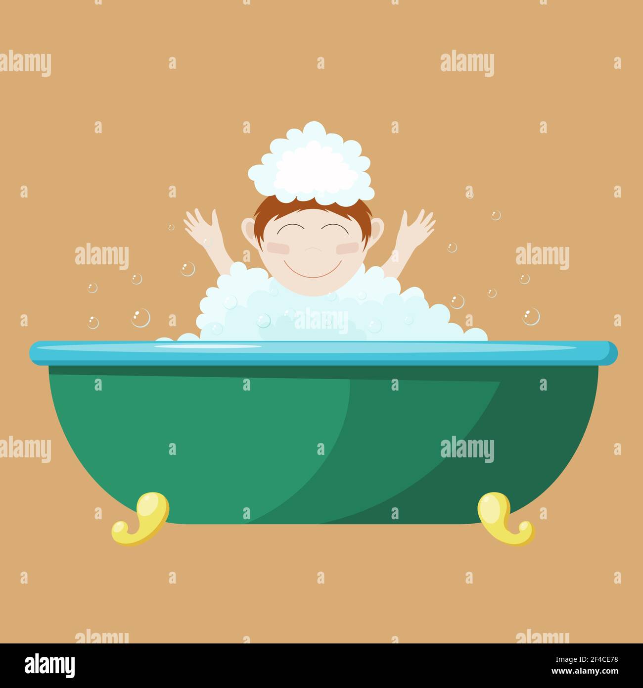 Child tub Stock Vector Images - Alamy