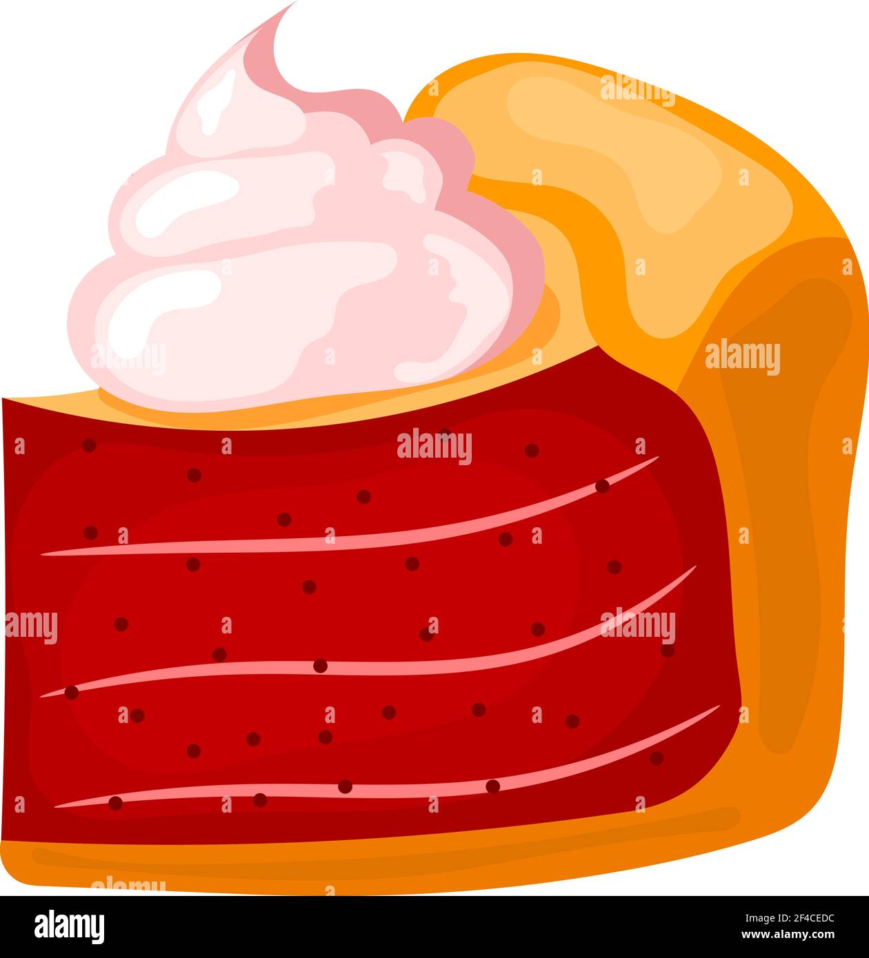 Food chocolate cake cream Stock Vector Images - Alamy