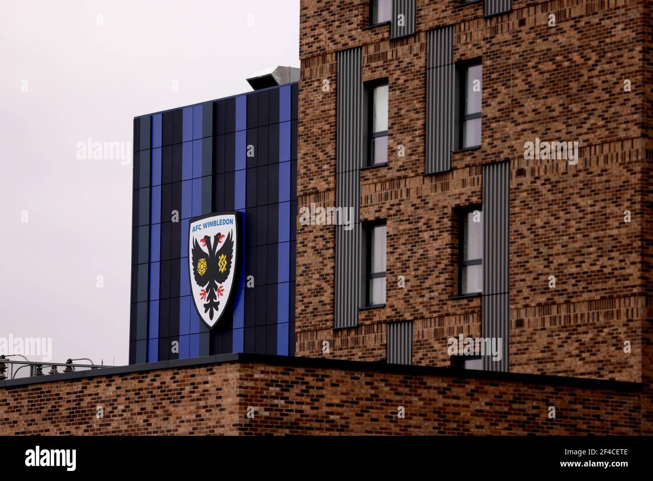 Wimbledon football logo hi-res stock photography and images - Alamy