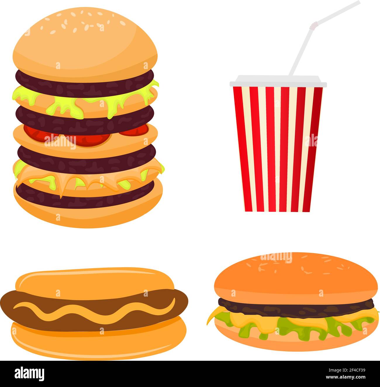Cartoon Fast Food