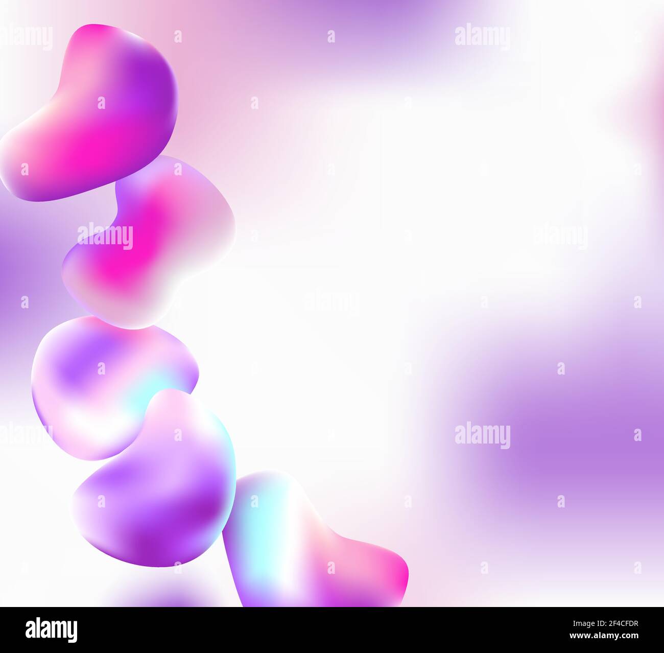 Abstract bright vector colorful background with falling drops of liquid ...