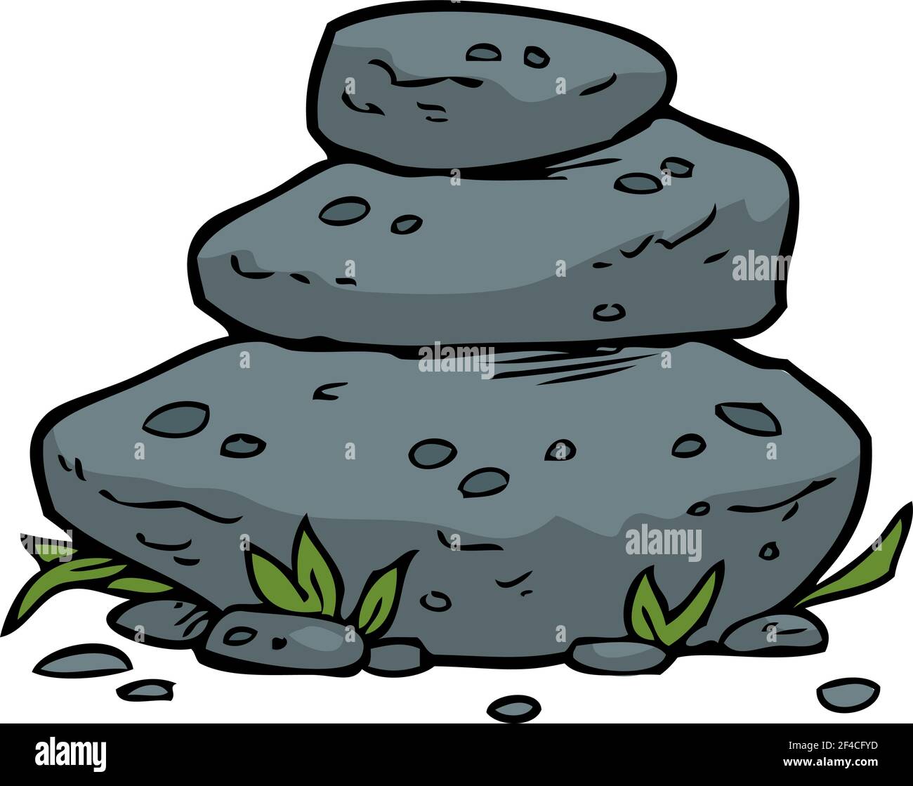 Rough stones stacked Stock Vector Images - Alamy