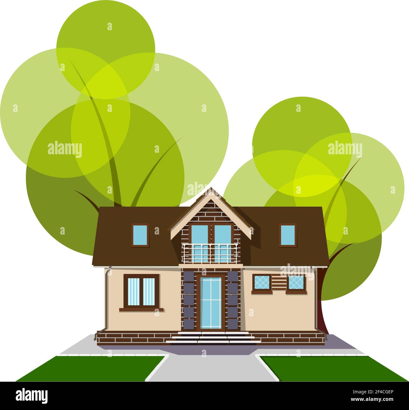 Small home building in Cut Out Stock Images & Pictures - Alamy