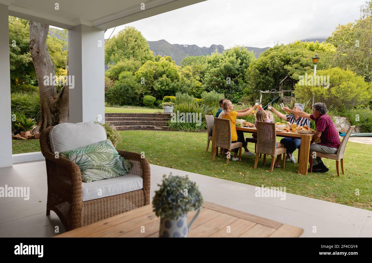 Three people making a toast hi-res stock photography and images - Alamy