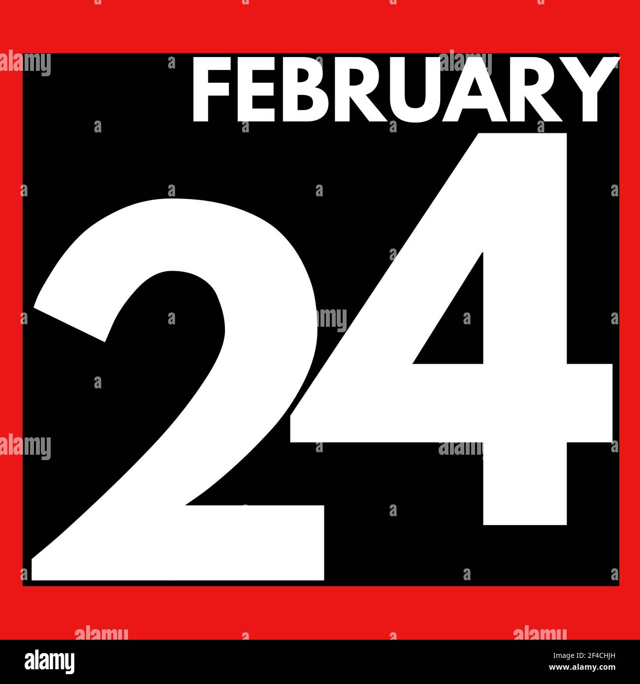 24 february icon hi-res stock photography and images - Alamy
