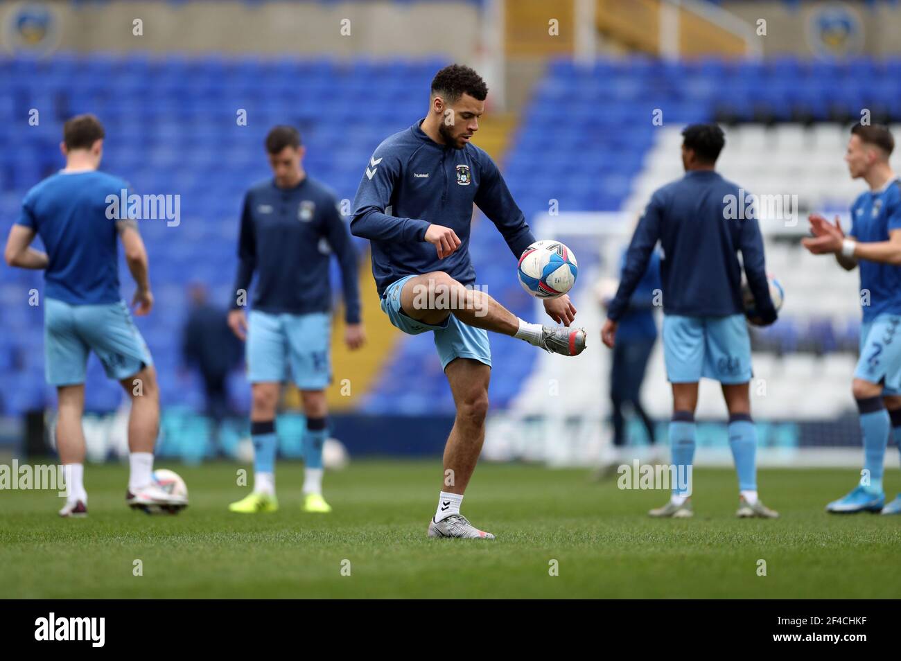 Coventry City's Maxime Biamou ahead of the Sky Bet Championship match ...