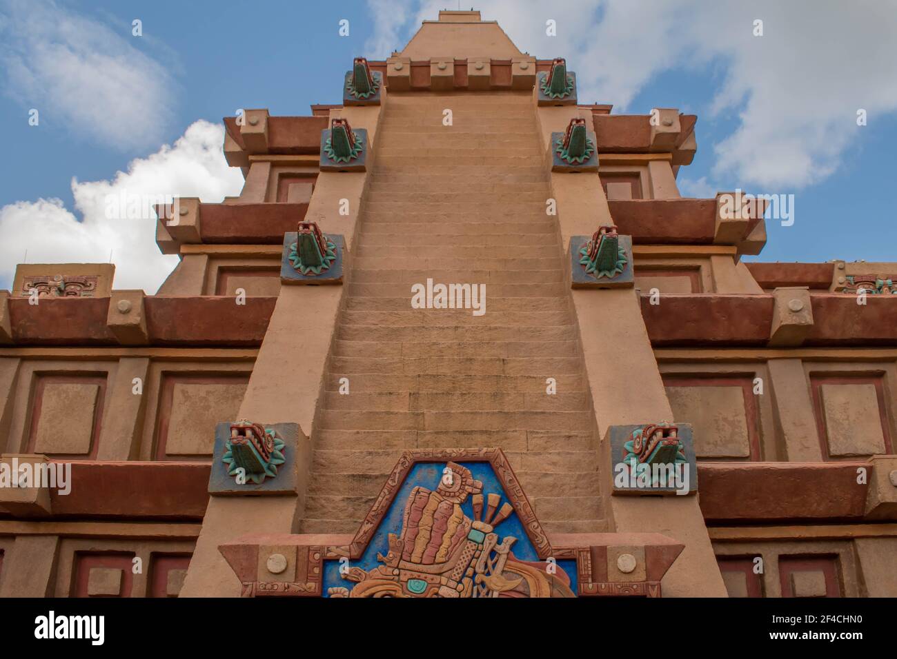 Orlando, Florida. July 29, 2020. Partial view of african style arch in ...