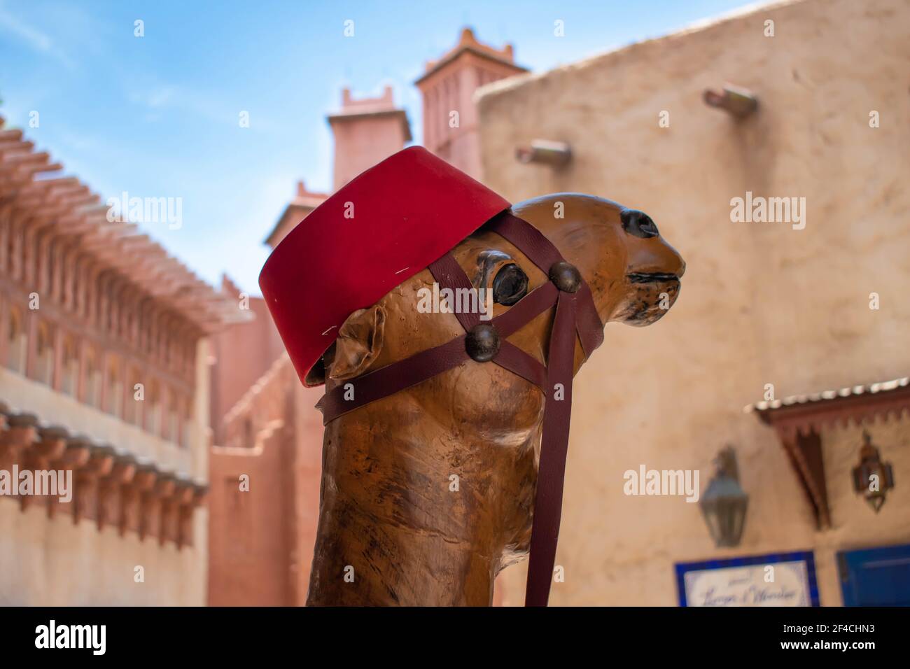 Orlando, Florida. July 29, 2020. Partial view of camel statue in ...