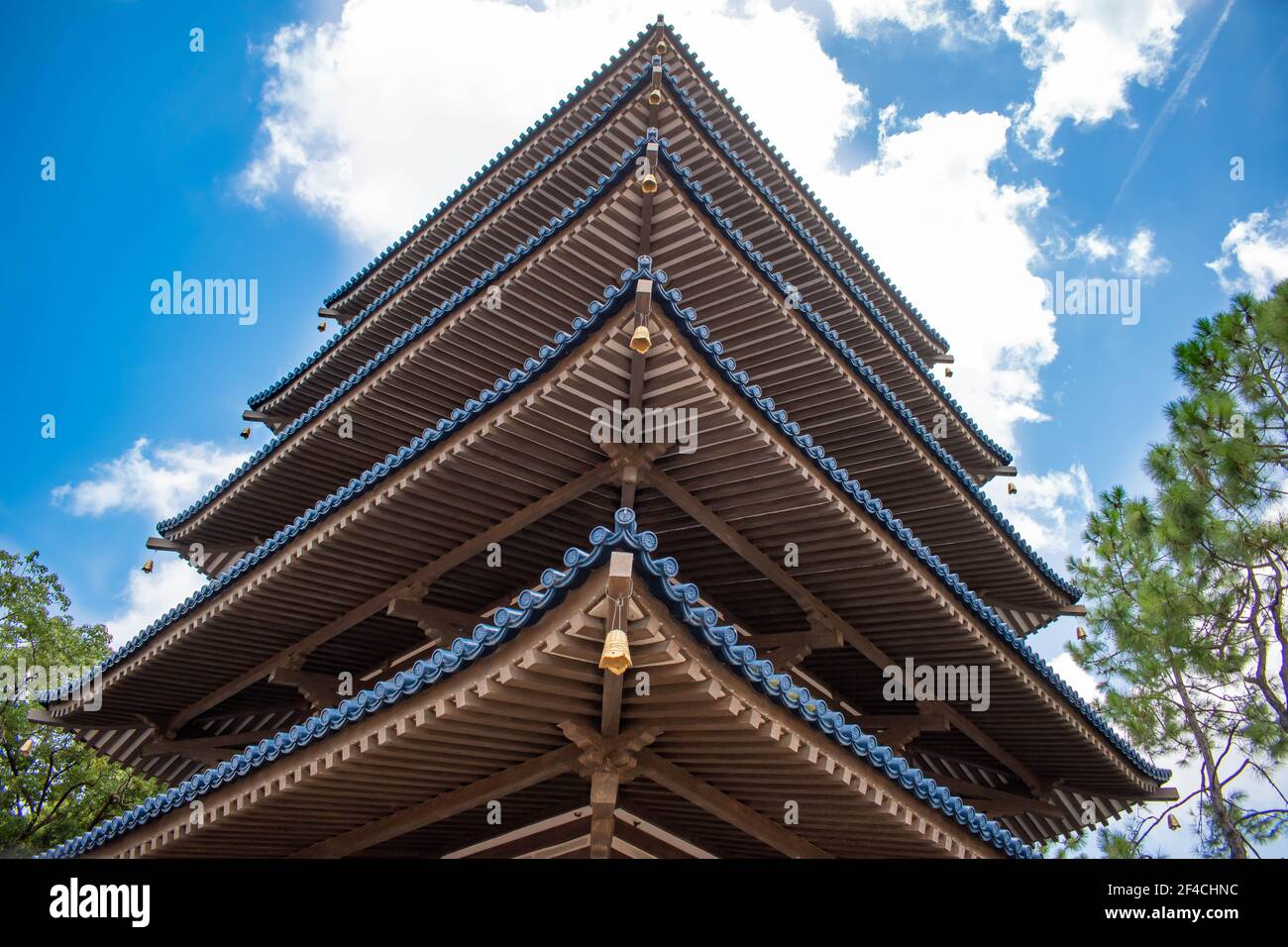 Orlando, Florida. July 29, 2020. Partial view of Japan Pavillion at ...
