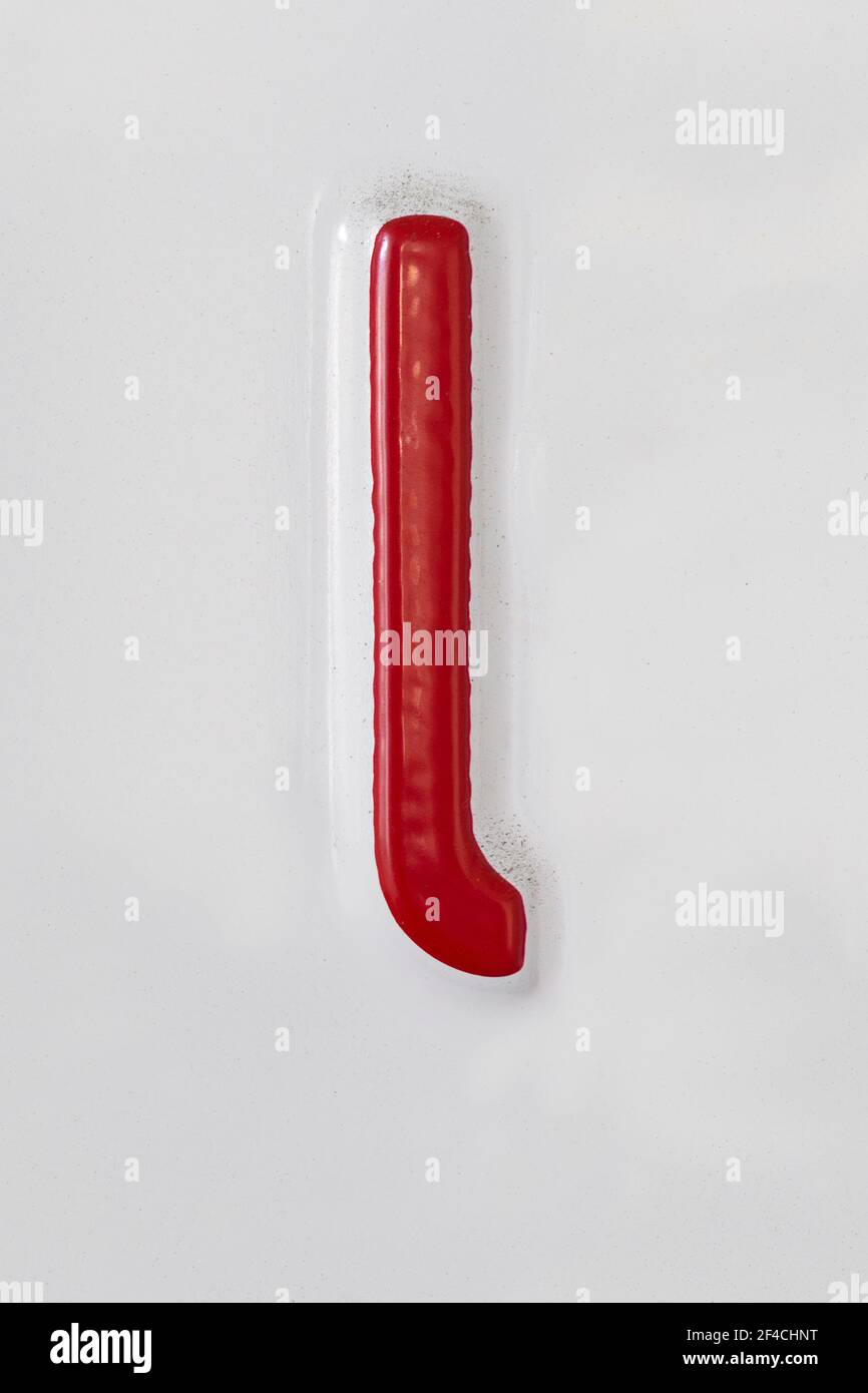 Red letter l hi-res stock photography and images - Alamy