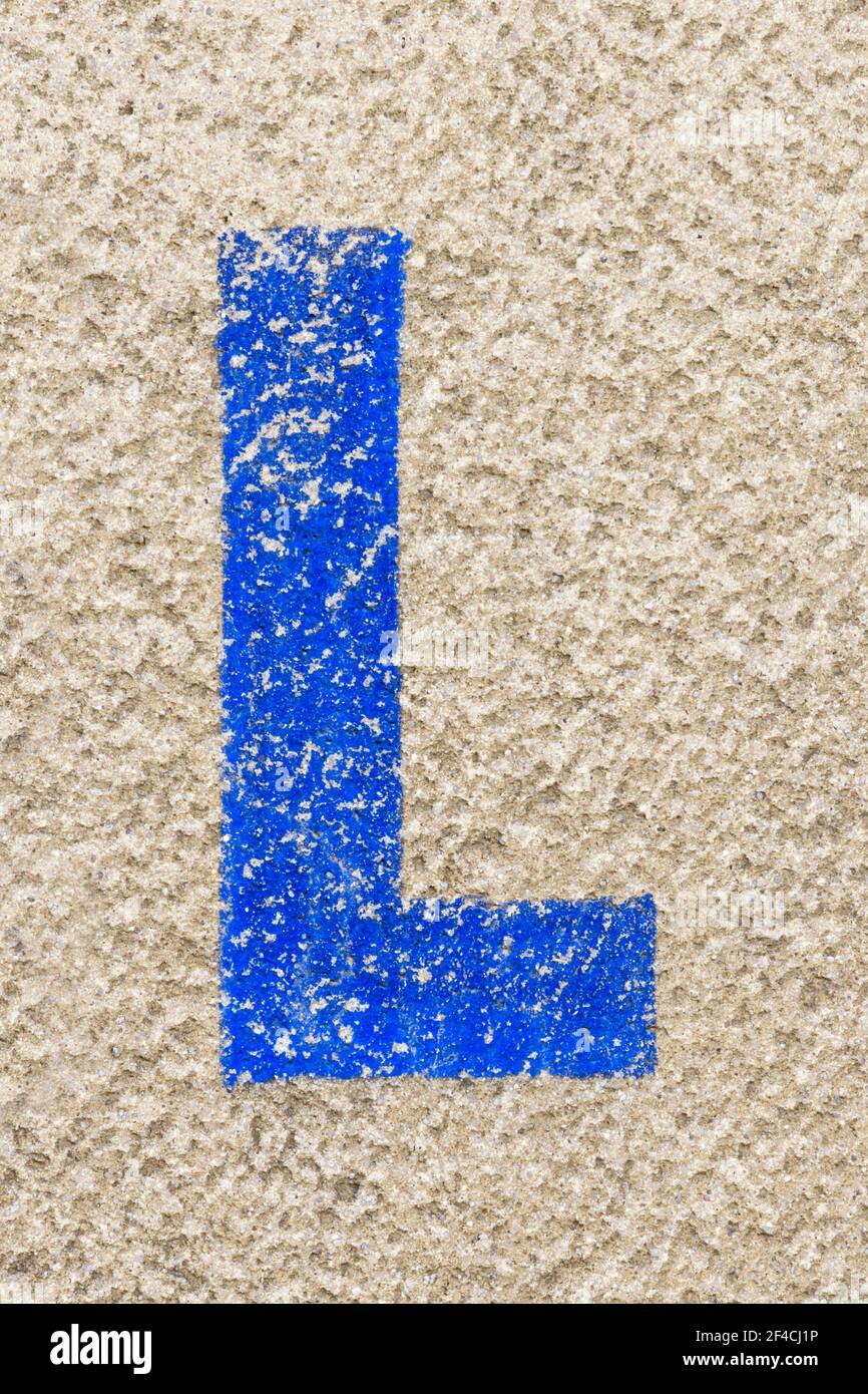 Blue alphabet l hi-res stock photography and images - Alamy