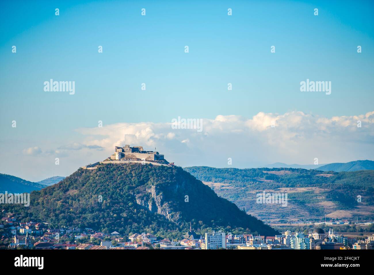 Deva city view on the summer, Romania Stock Photo - Alamy