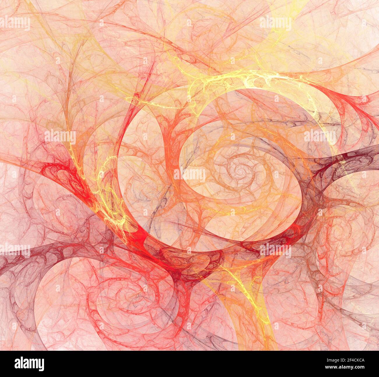 An abstract computer generated modern fractal design on dark background ...