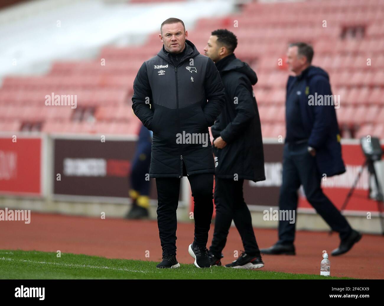 Derby County manager Wayne Rooney during the Sky Bet Championship match ...