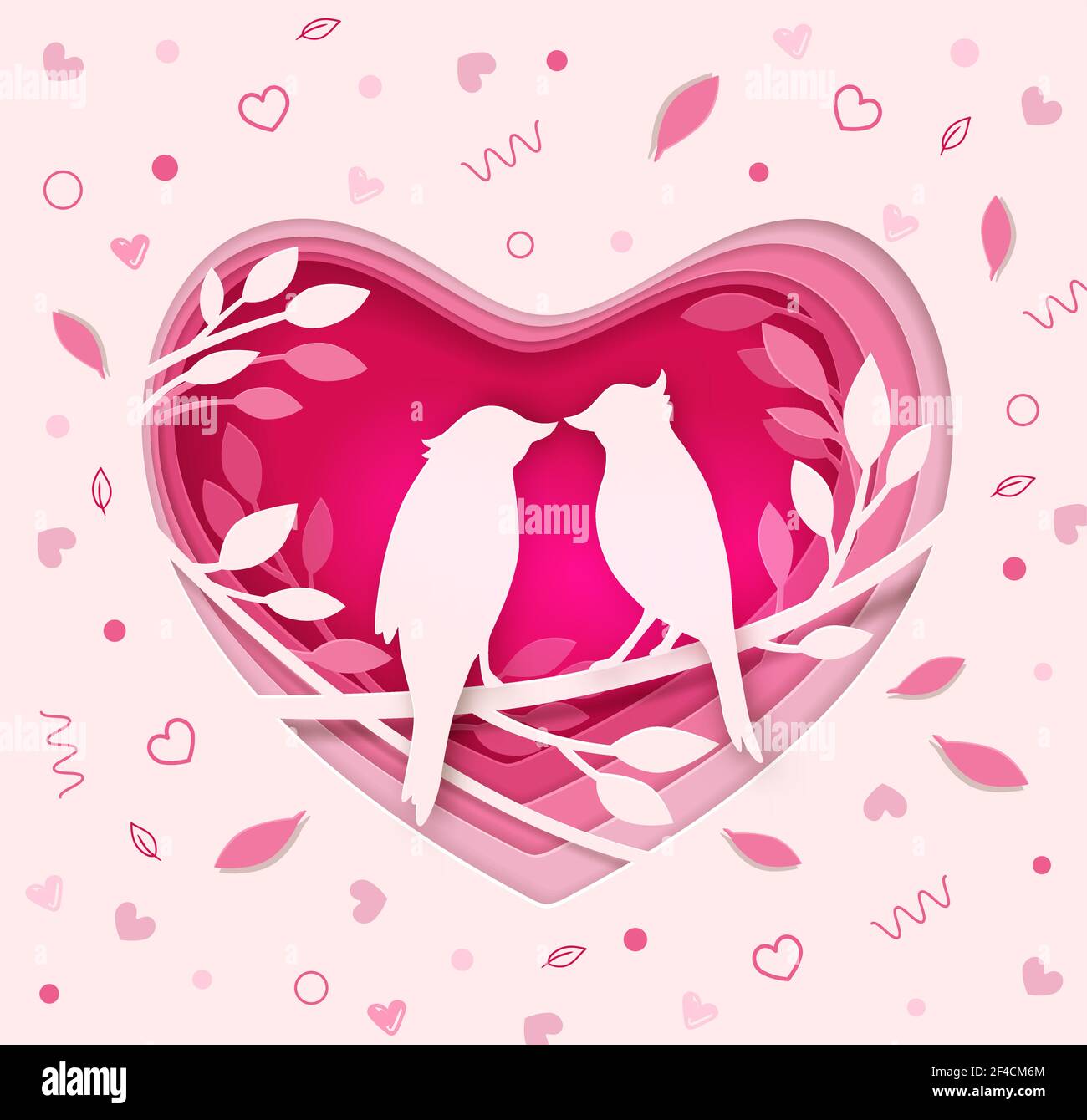 3d pink birds Stock Vector Images - Alamy