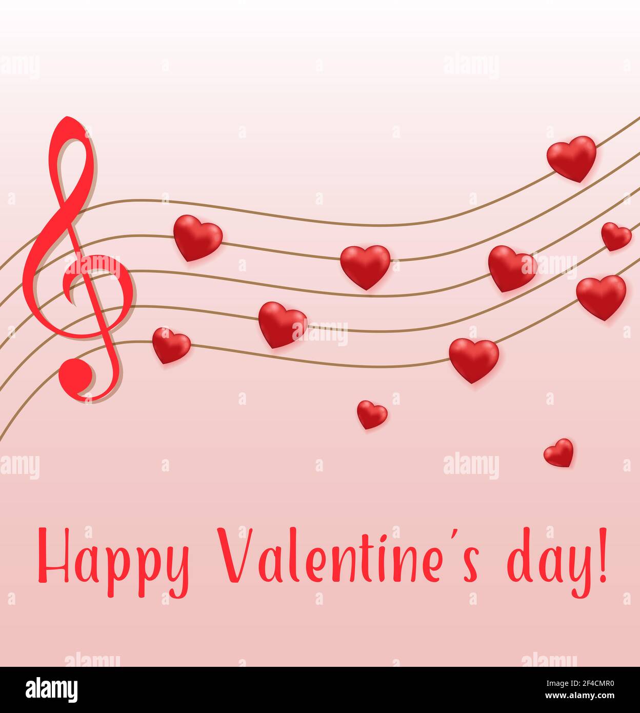 Red hearts note on Stock Vector Images - Alamy