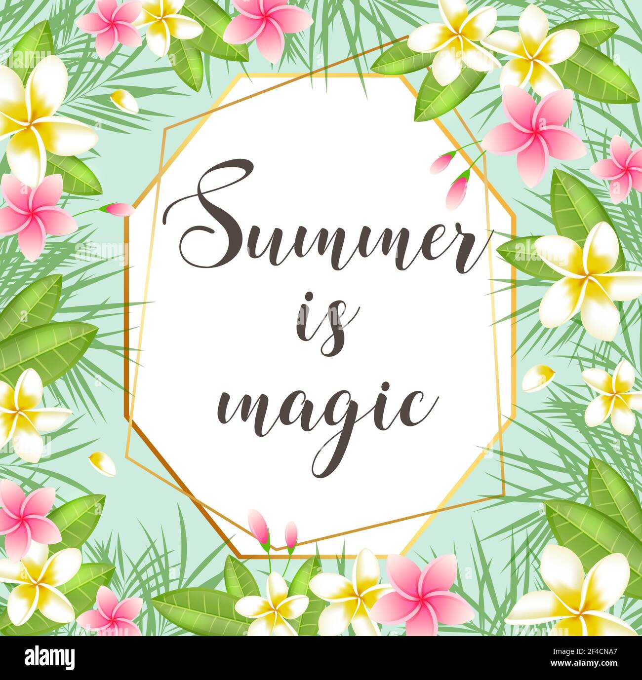 Magic flowers Stock Vector Images - Alamy