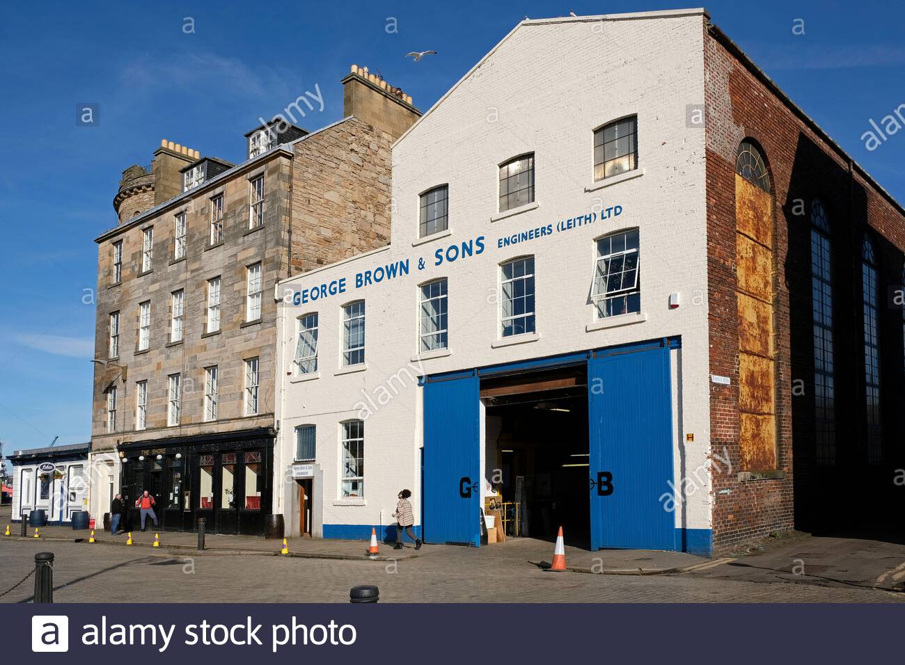 George Brown & Sons engineers, Leith Edinburgh, Scotland Stock Photo ...