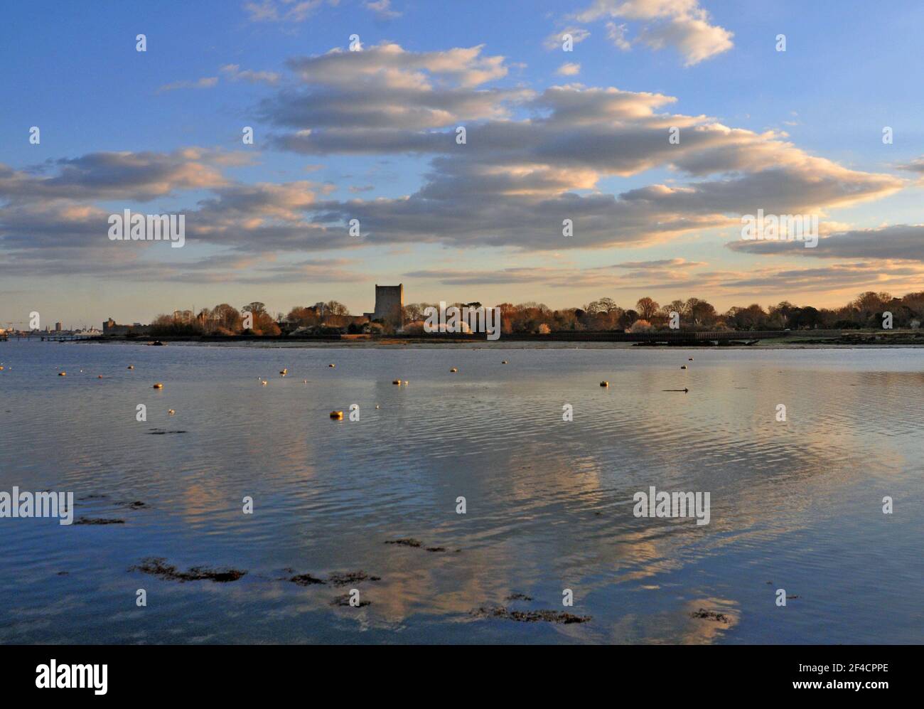 Portchester castle sunset hi-res stock photography and images - Alamy