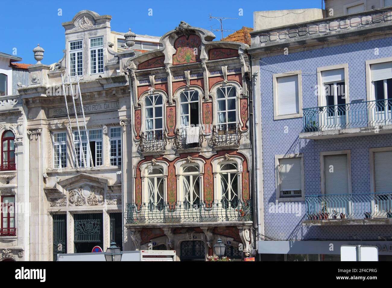 landscape of portuguese architecture housing buildings Stock Photo - Alamy