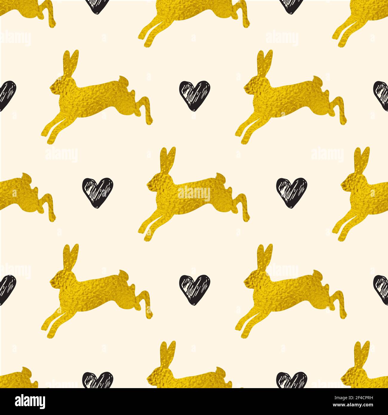 Gold rabbit Stock Vector Images - Alamy