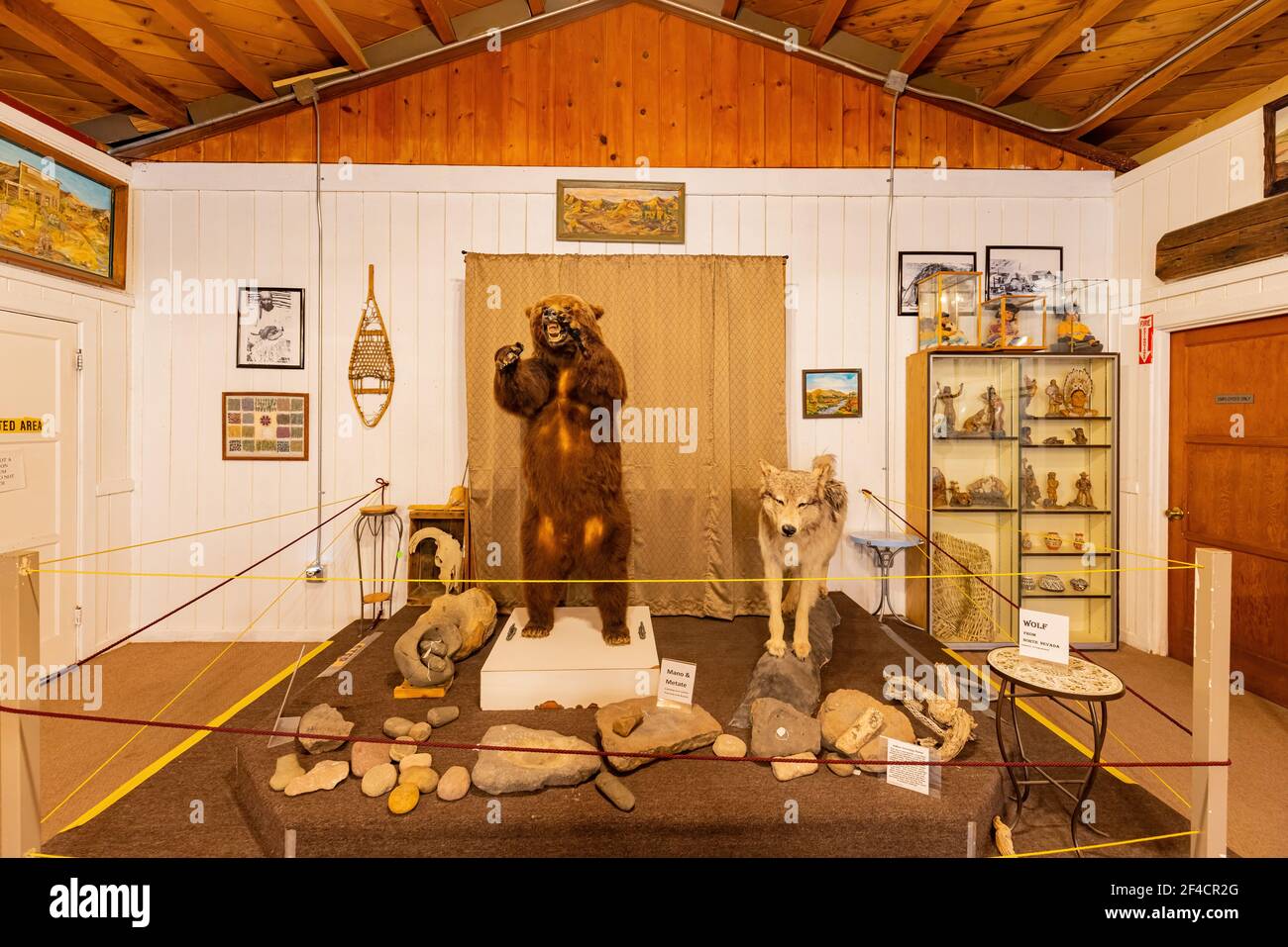 Beatty, MAR 17, 2021 - Interior view of the Beatty Museum and ...