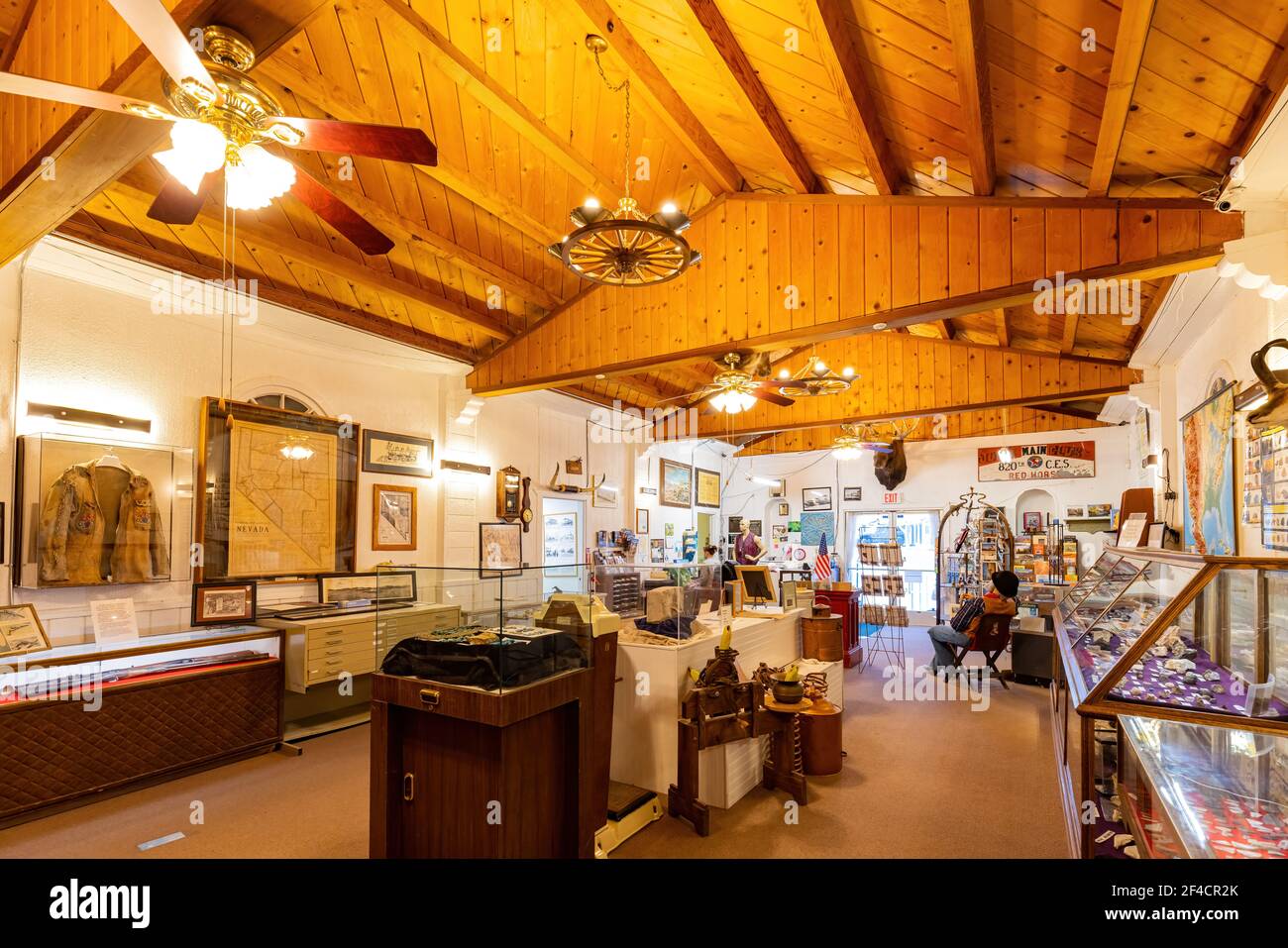 Beatty, MAR 17, 2021 - Interior view of the Beatty Museum and ...