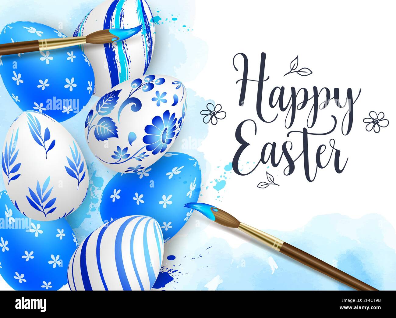 Folk art watercolor Stock Vector Images - Alamy