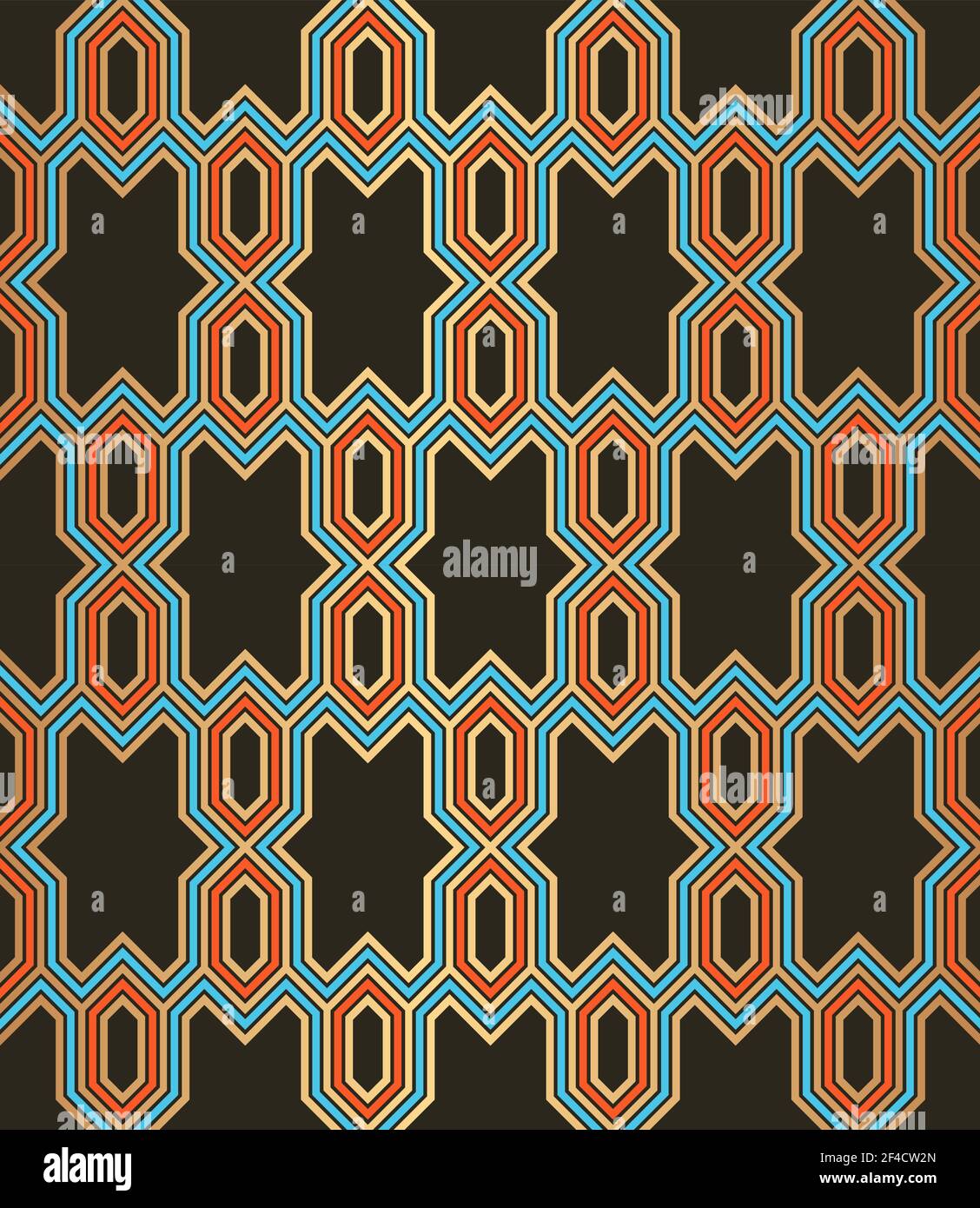 Decorative abstract oriental geometrical seamless pattern. Traditional ...