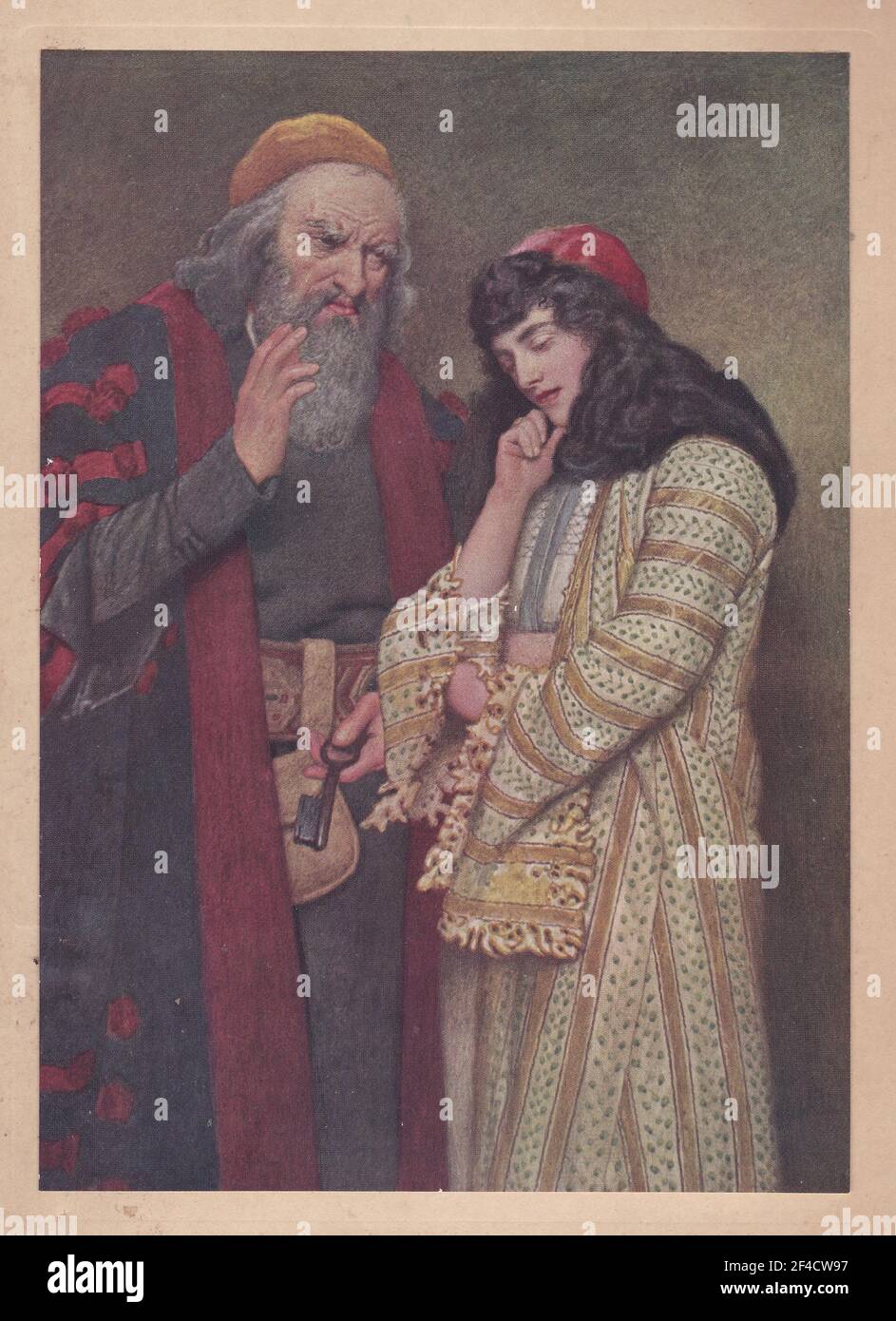 Shylock and Jessica - The Merchant of Venice Stock Photo - Alamy