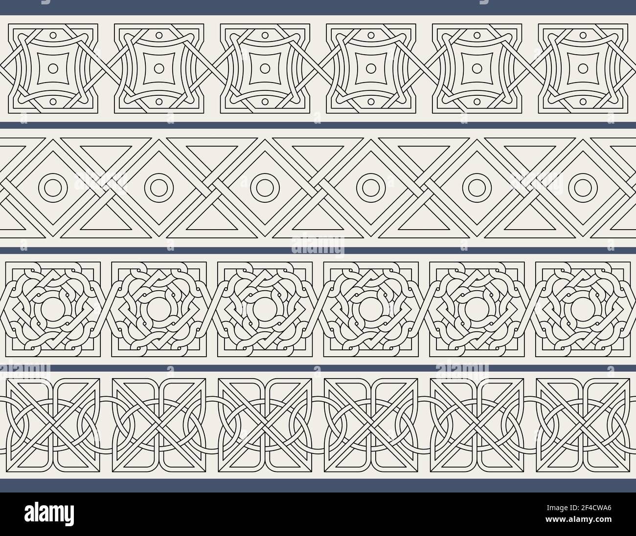 Oriental Side Borders Designs