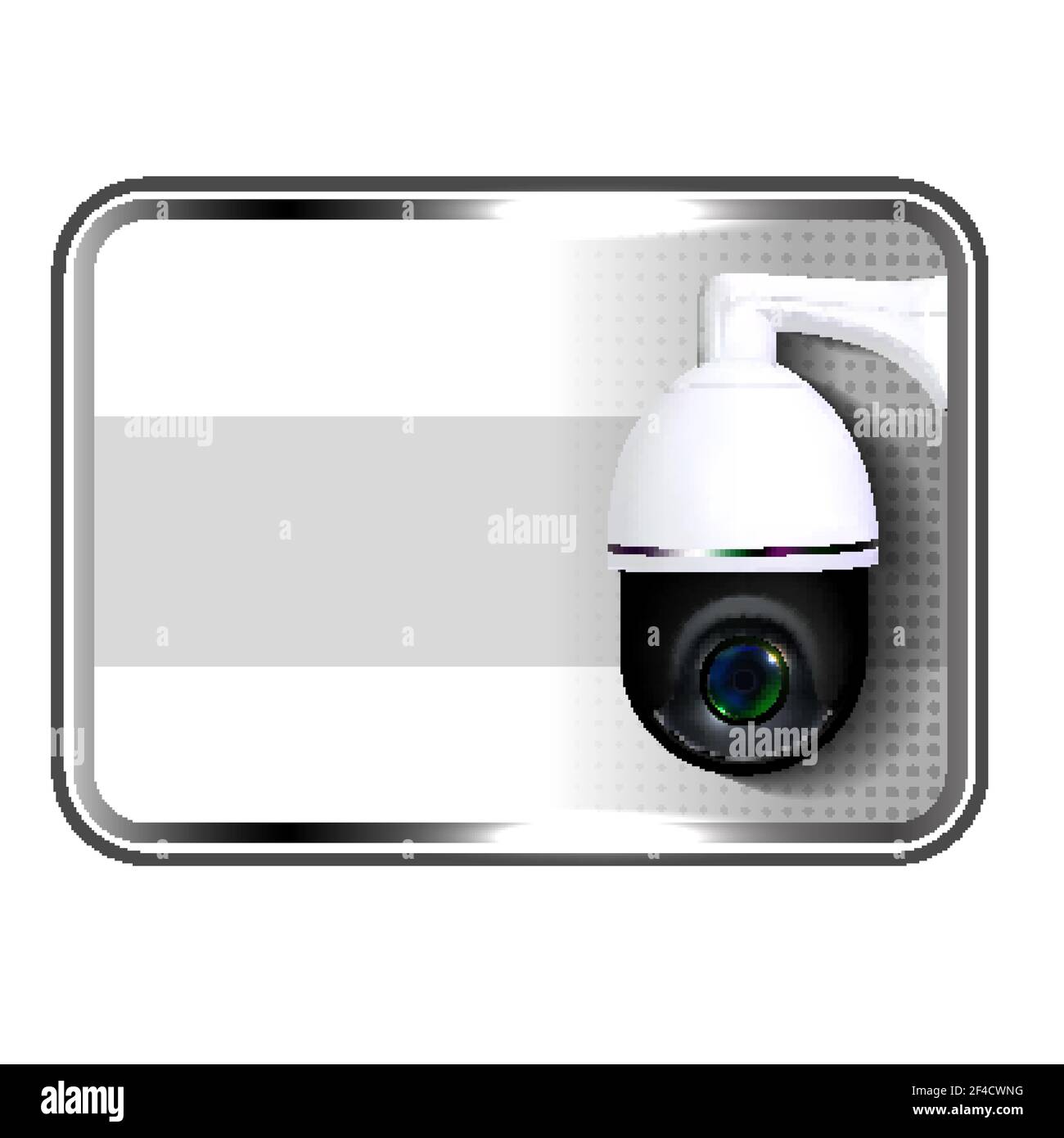 Cctv in Operation Warning Nameplate Poster Vector Stock Vector Image ...