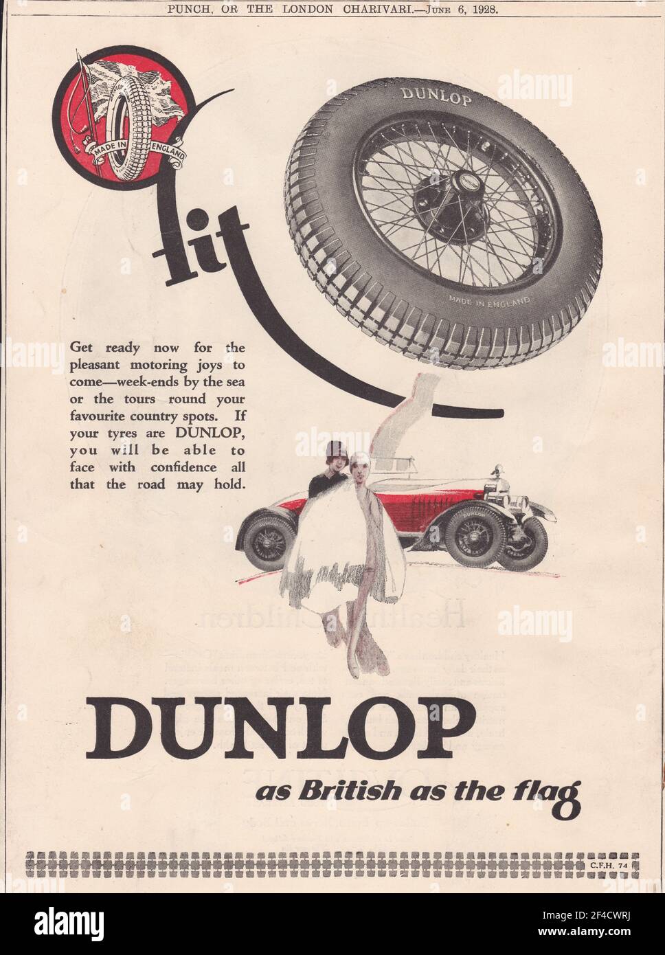 Vintage british car ads hi-res stock photography and images - Alamy