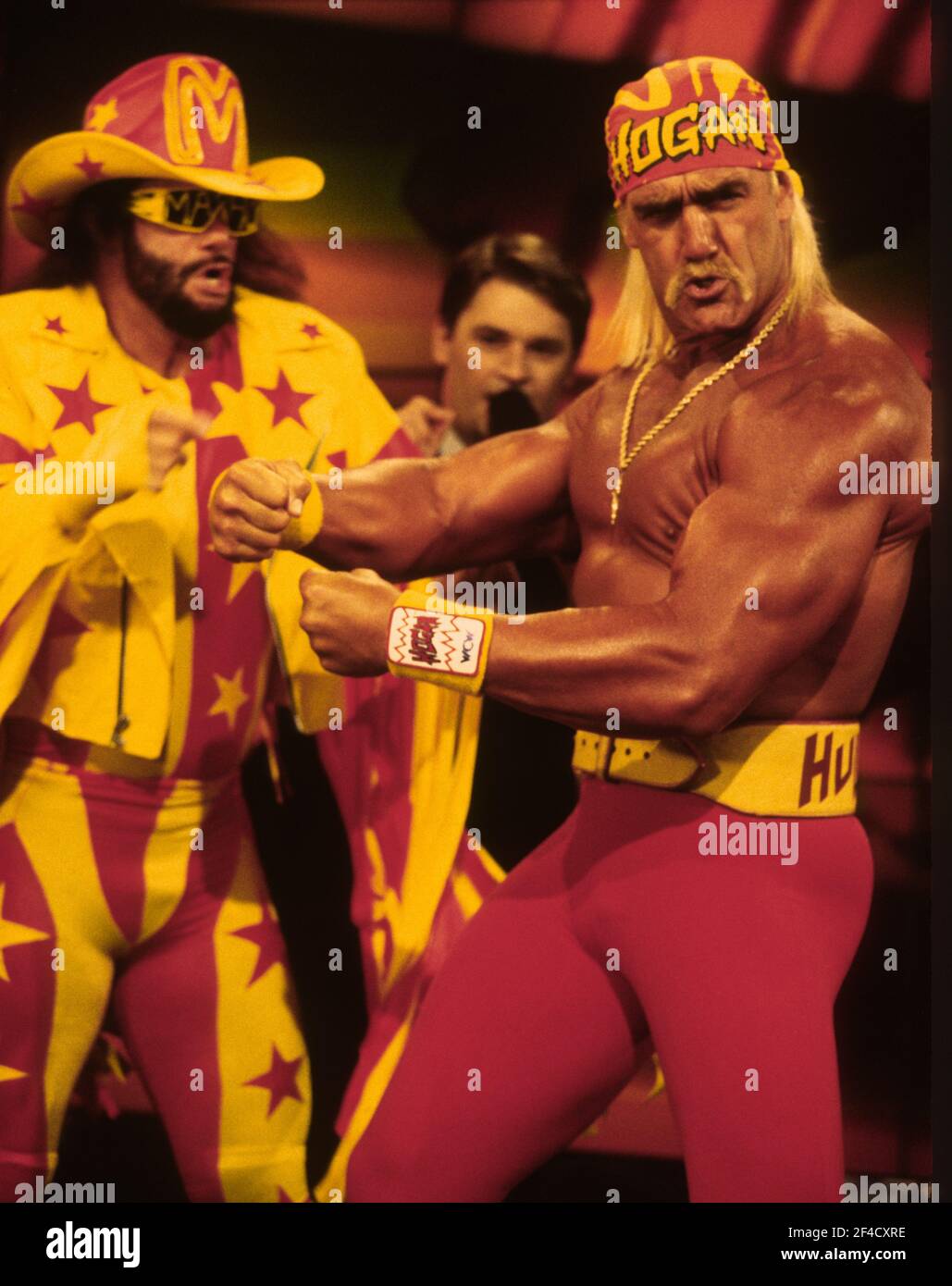 Randy Savage Macho Man Hulk Hogan 1995Photo By John Barrett/PHOTOlink / MediaPunch Stock Photo ...