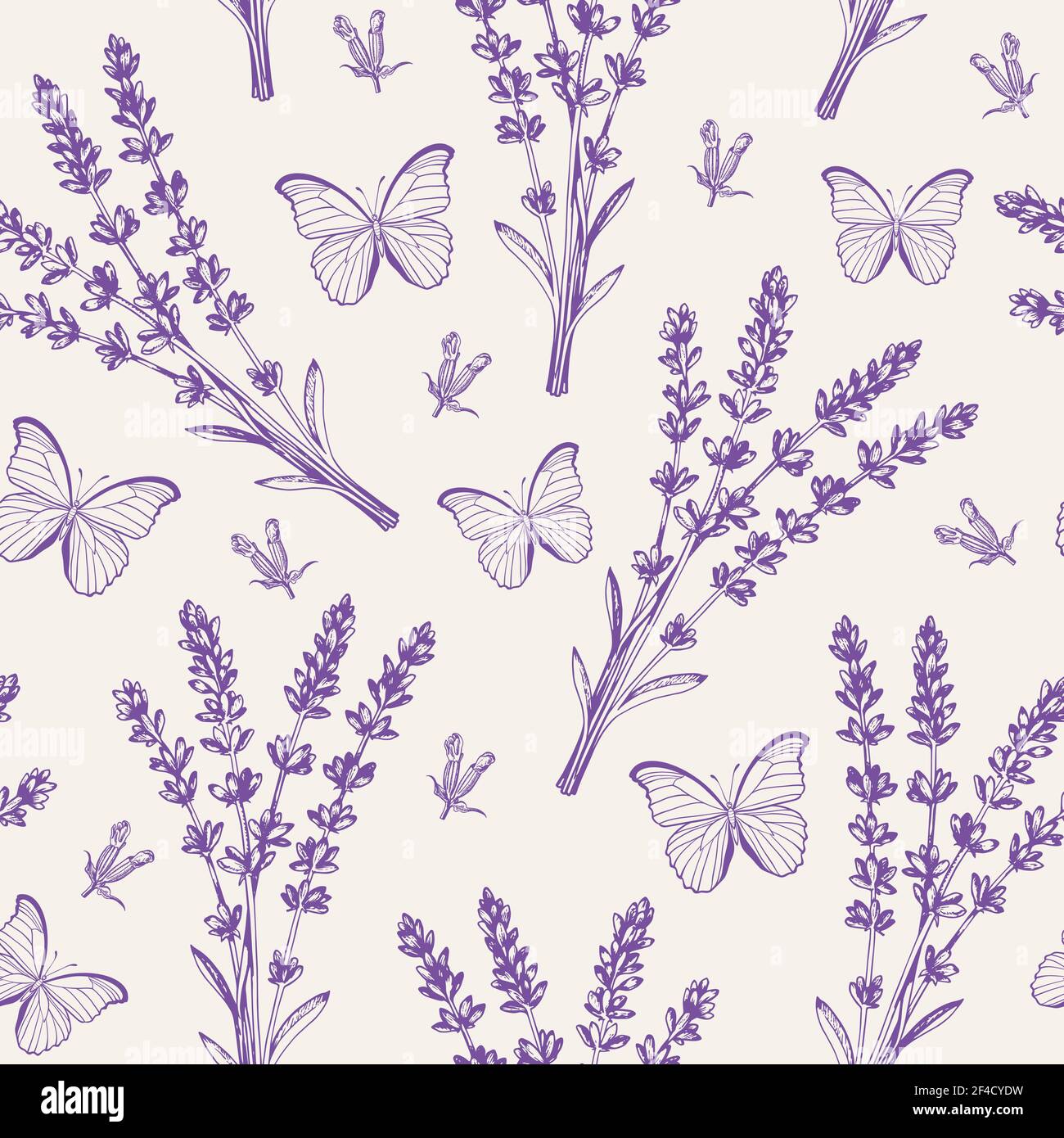 Lavender butterflies Stock Vector Images - Alamy