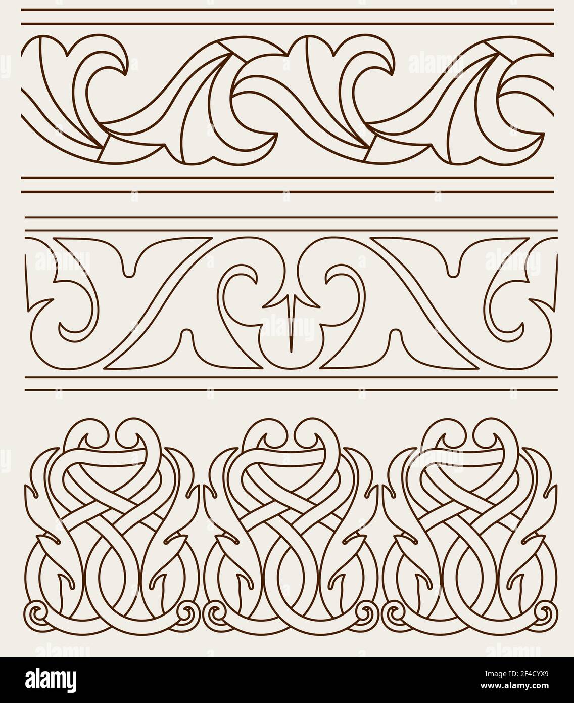 Oriental Side Borders Designs