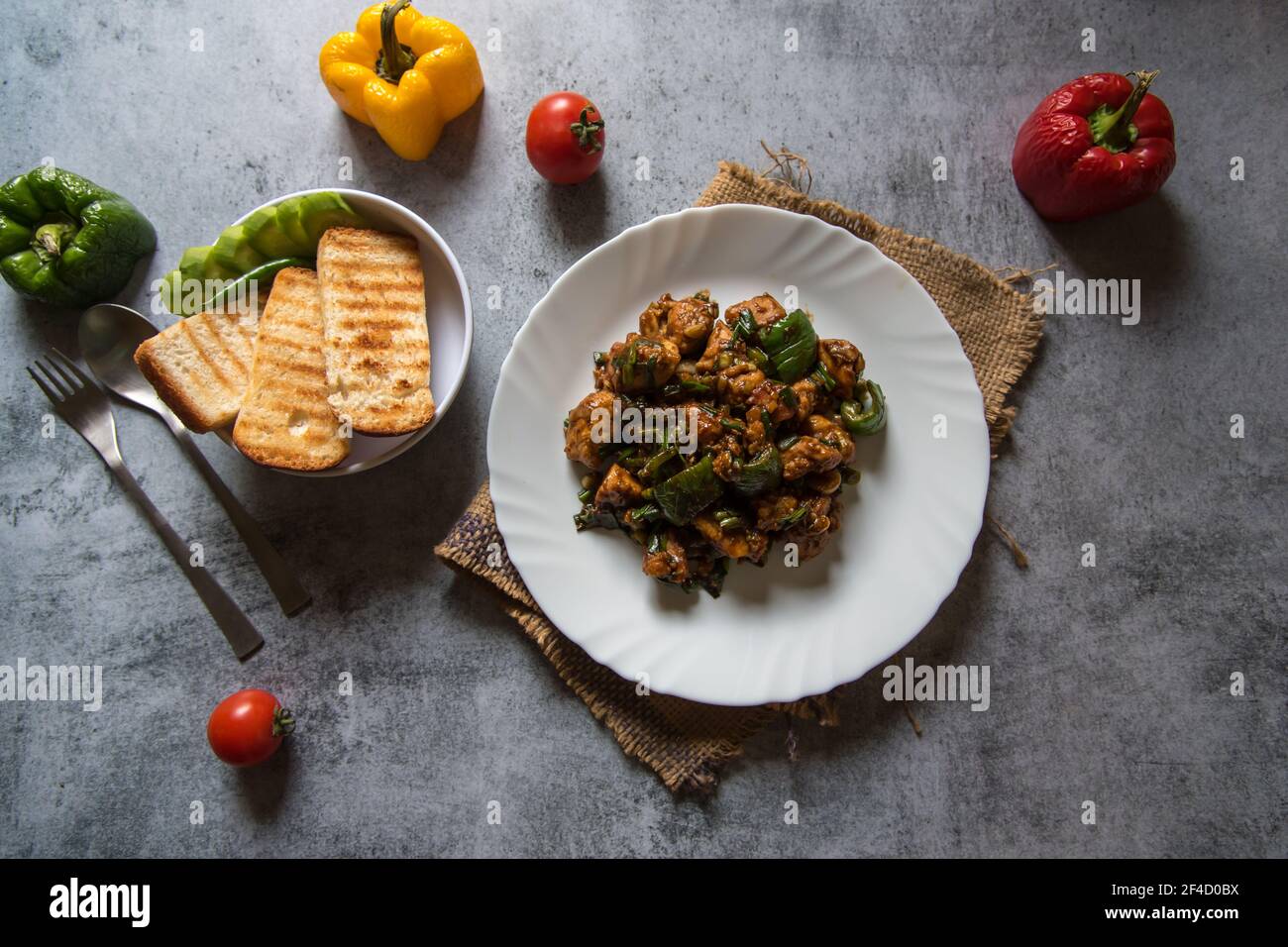 Chilli chicken hi-res stock photography and images - Alamy