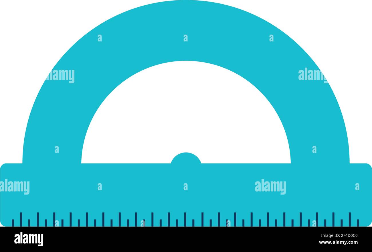 Protractor tool icon on Stock Vector Images - Alamy
