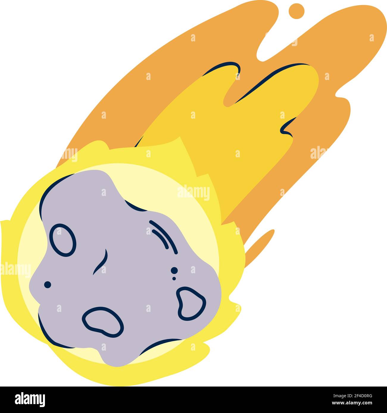 flame meteorite on white background Stock Vector Image & Art - Alamy