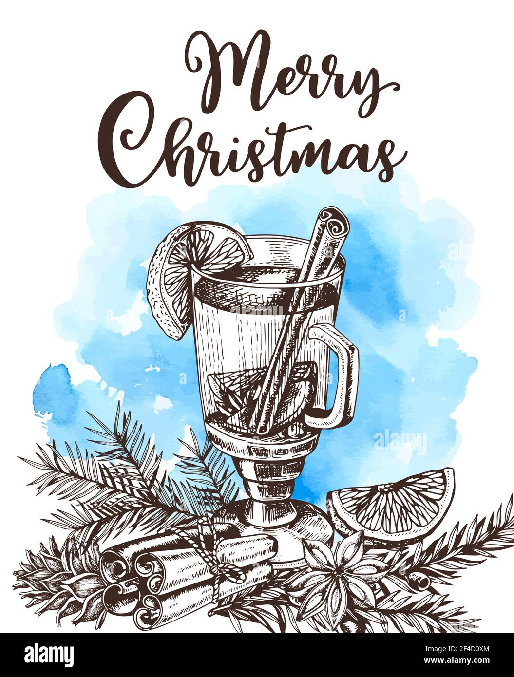 Watercolor pine cone hand Stock Vector Images - Alamy