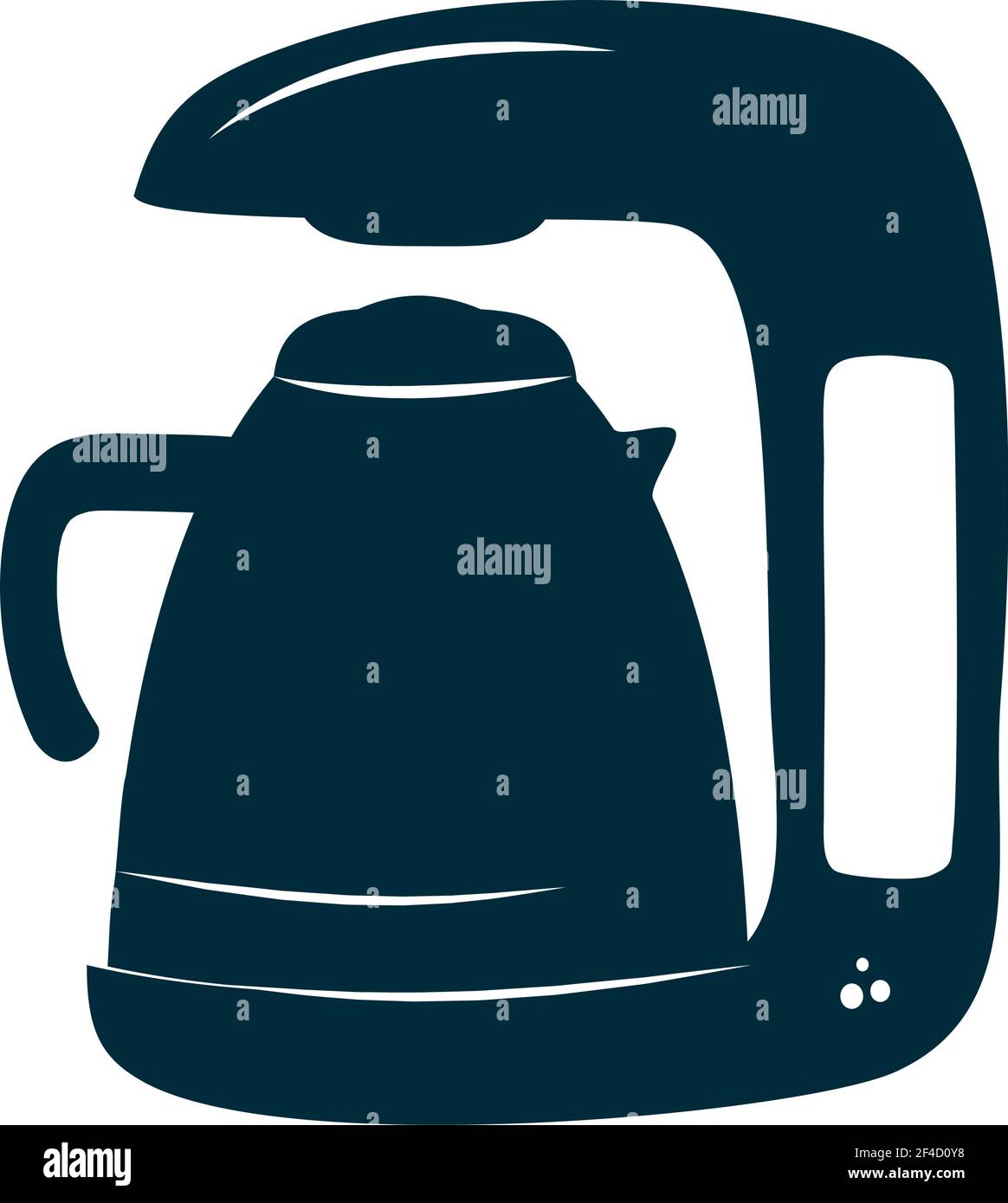 coffee machine over white background Stock Vector Image & Art - Alamy